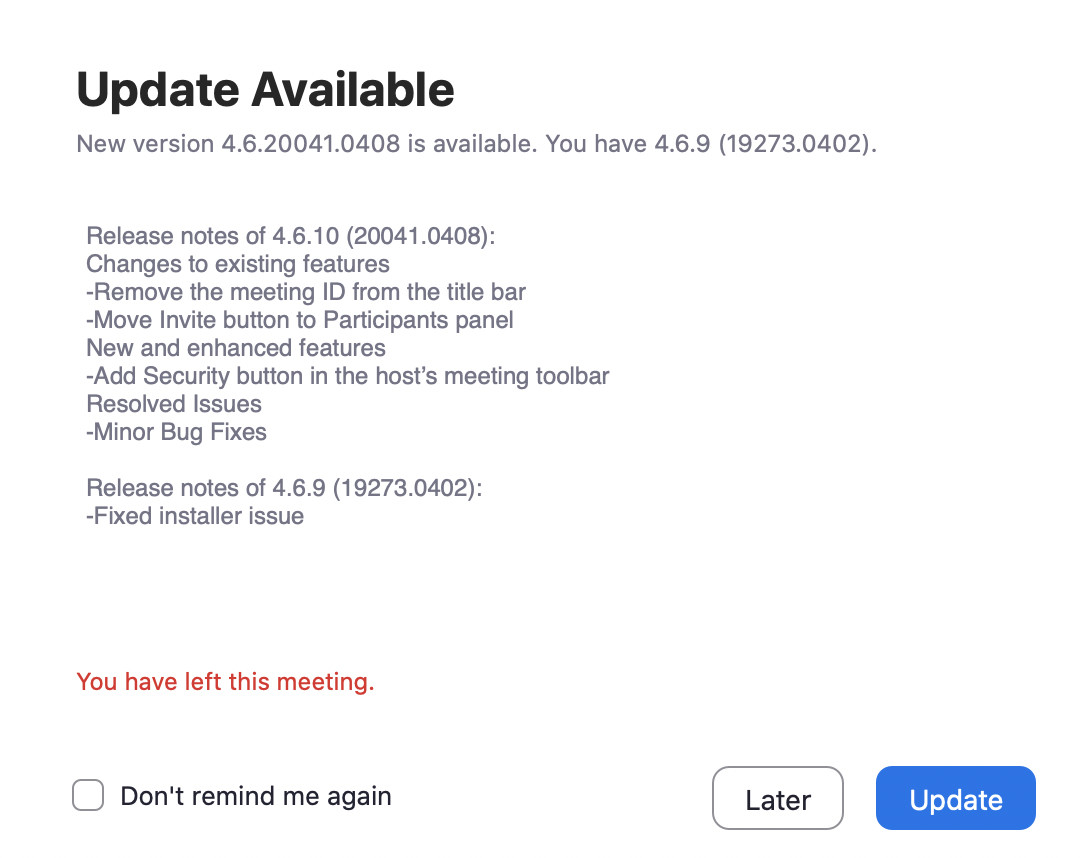 Zoom Update Hides Meeting ID Numbers From The Title Bar Zoom Update Hides Meeting ID Numbers From The Title Bar